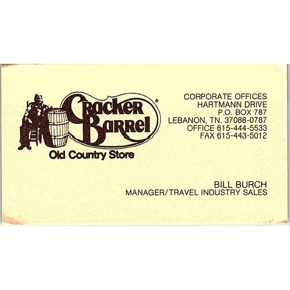 None and/or Unknown | Accents | Cracker Barrel Old Country Store Bill ...